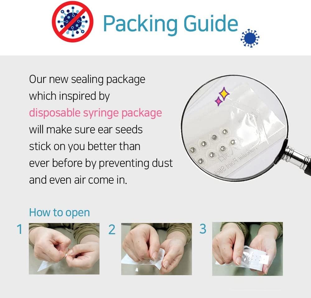Therapy Box Swarovski Ear Seeds Acupuncture Kit – 1x Tweezer, 20x Basic ...