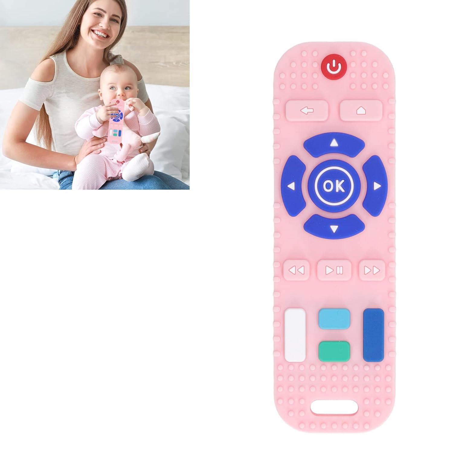 Buy Pink Silicone TV Remote Control Biting Toys for Toddlers | Cartoon ...
