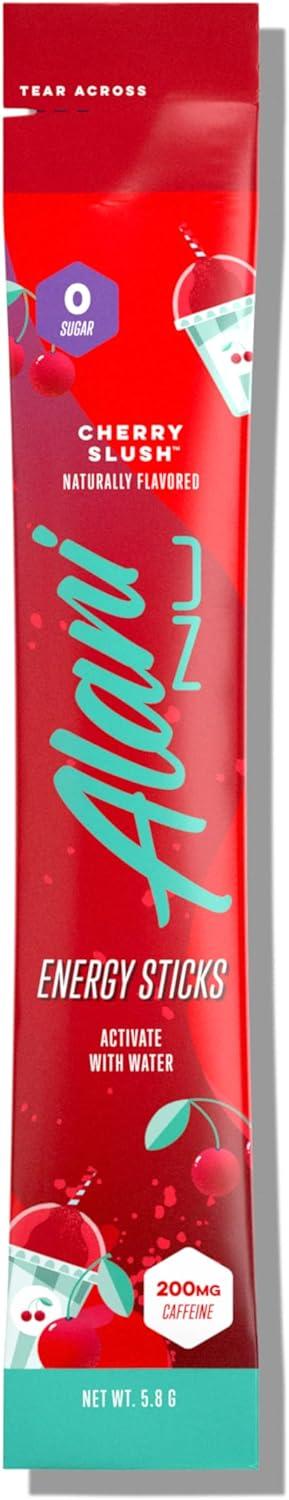 Alani Nu Energy Stick Packets - Cherry Slush Flavor - 200mg Caffeine ...