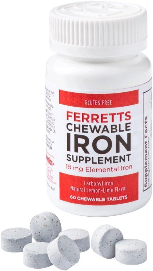 Pharmics Ferretts Chewable Iron Supplement - Essential Iron Support for ...