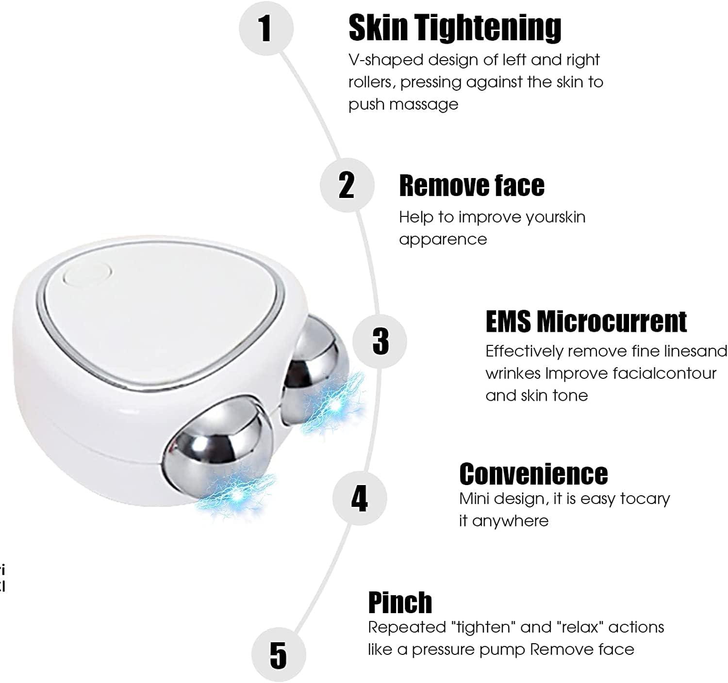 2023 New Mini Microcurrent Face Lifting Massager for Skin Tightening ...