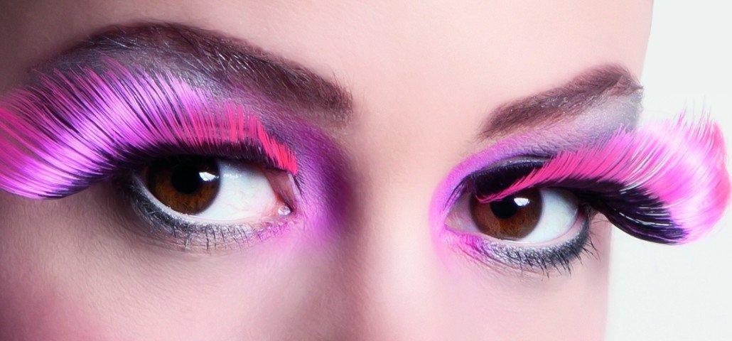 Buy Boland Self-Adhesive Extravagant Eyelashes - Pink/Black for Parties ...