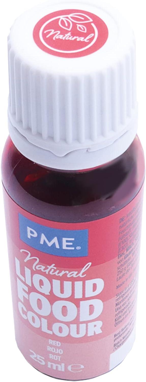 PME 100% Natural Food Colouring - Red 25g - Pack of 1 | Vibrant and ...