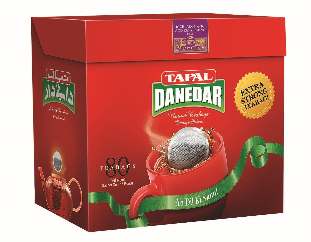 Tapal Danedar Round tea Bags (80bags) | Buy Now with Express International Delivery | GoSupps.com
