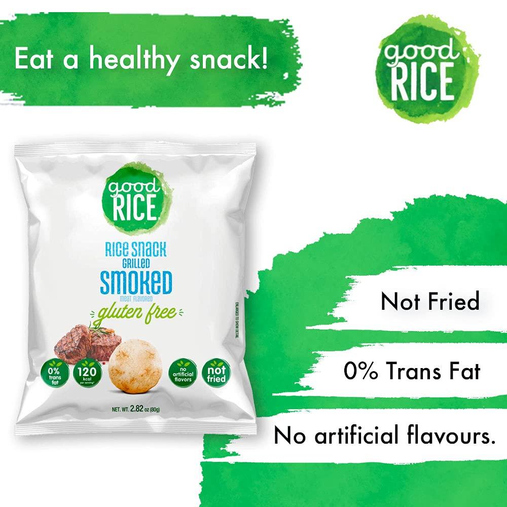 Smoked Meat Flavored Rice Snacks x10 - Delicious and Savory Rice Snacks ...