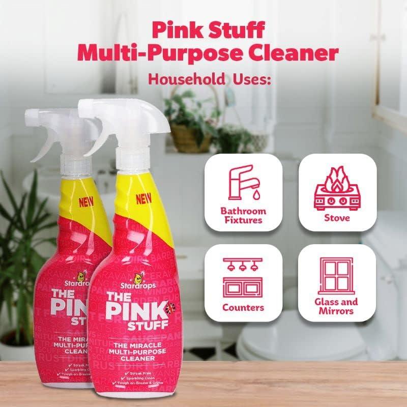 The Pink Stuff Miracle Bathroom Cleaning Bundle: All Purpose Floor ...