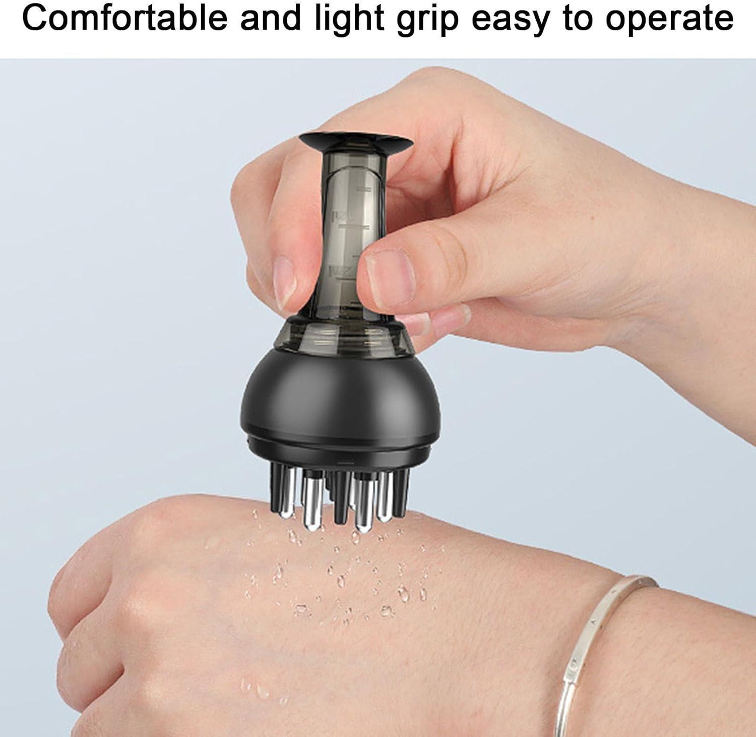 Scalp Massage Brush & Hair Oil Applicator - K Me Black | Premium Scalp ...