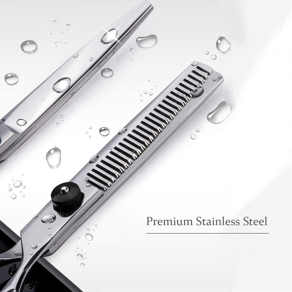 Hairdressing Scissors Kit - Professional Haircutting Set in Blue ...