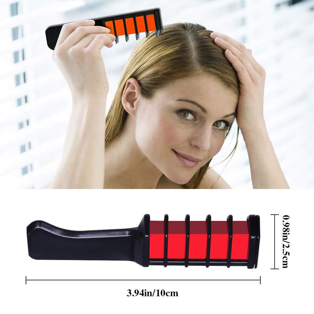 Leikance Disposable Mini Hair Chalk Combs - 10 Colors for Easy Hair ...