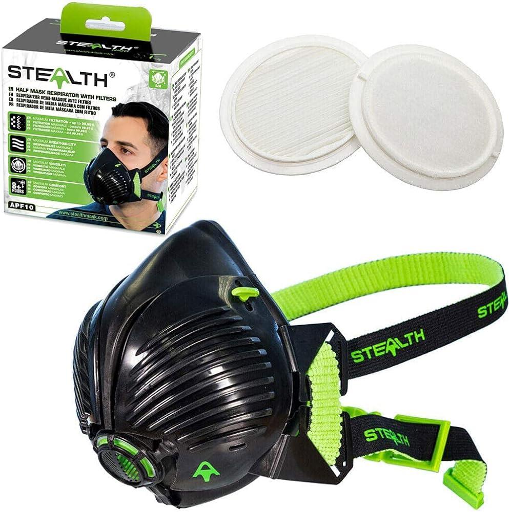 Stealth Respirator Mask with Filters Half Mask Respirator & Dust Mask ...