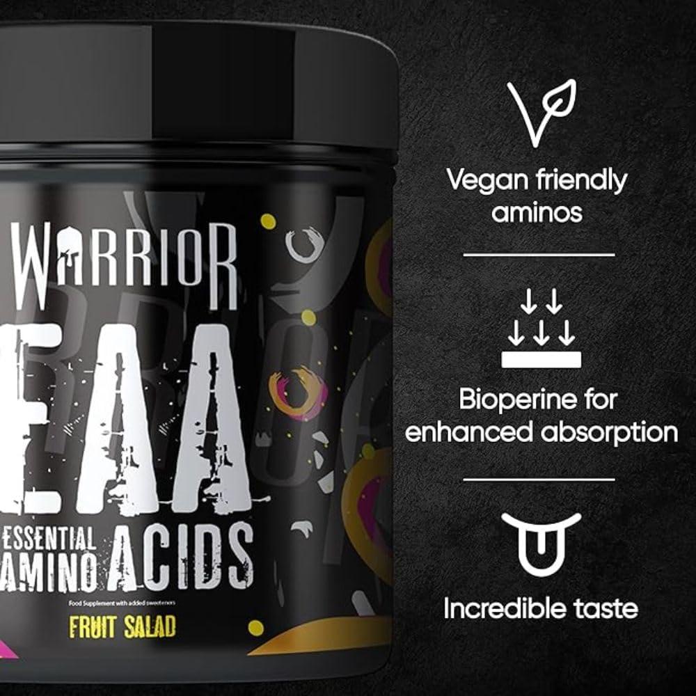 Warrior EAA Essential Amino Acids Fruit Salad 360g - Premium Muscle ...