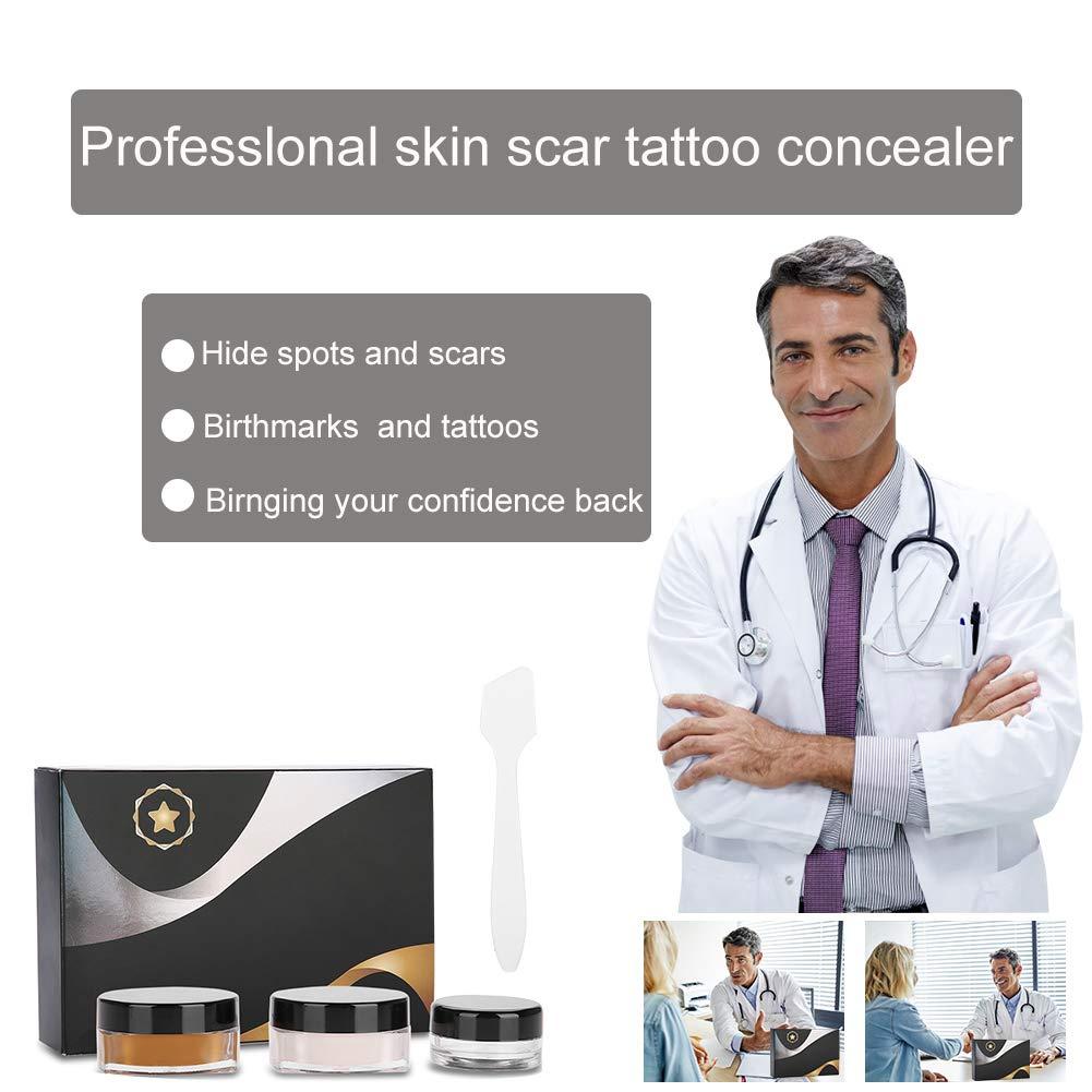 Professional Waterproof Tattoo Concealer for Vitiligo, Birthmarks, and ...
