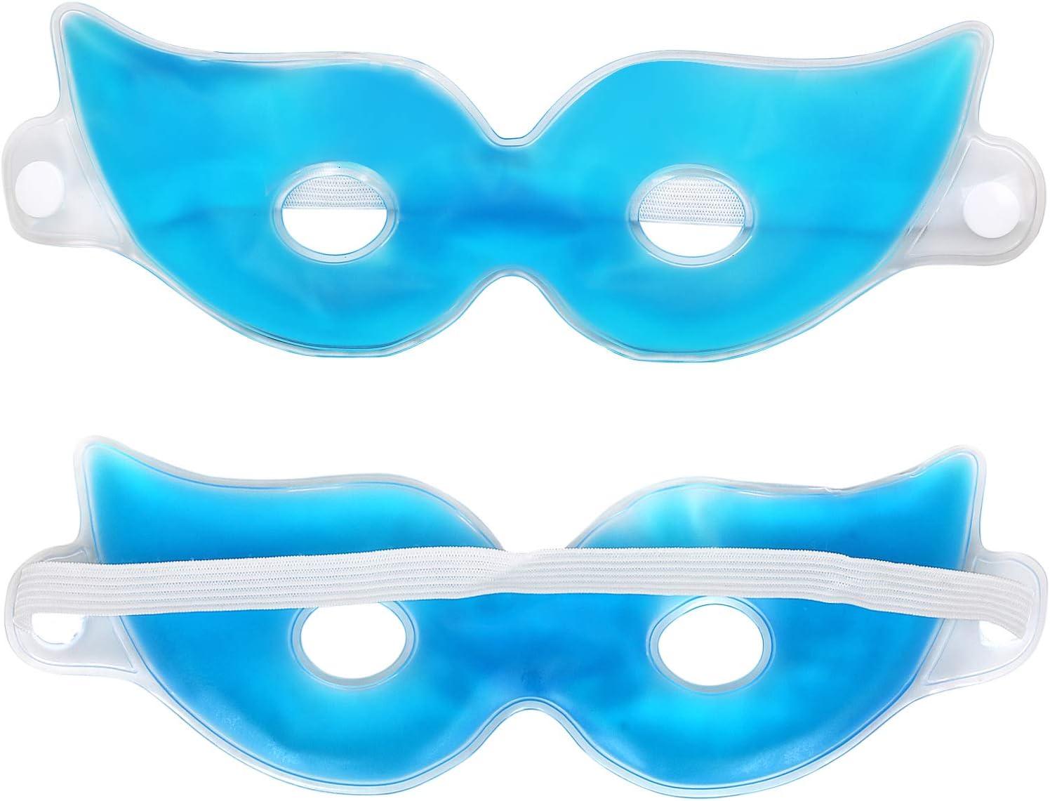 TRIXES Relaxing Gel Eye Mask with Holes - Hot/Cold Therapy for Headache ...