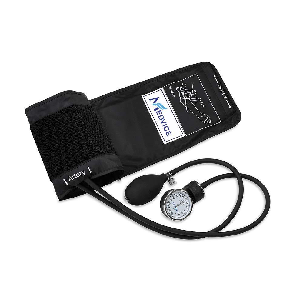 MEDVICE Manual Blood Pressure Cuff - Universal Aneroid Sphygmomanometer ...