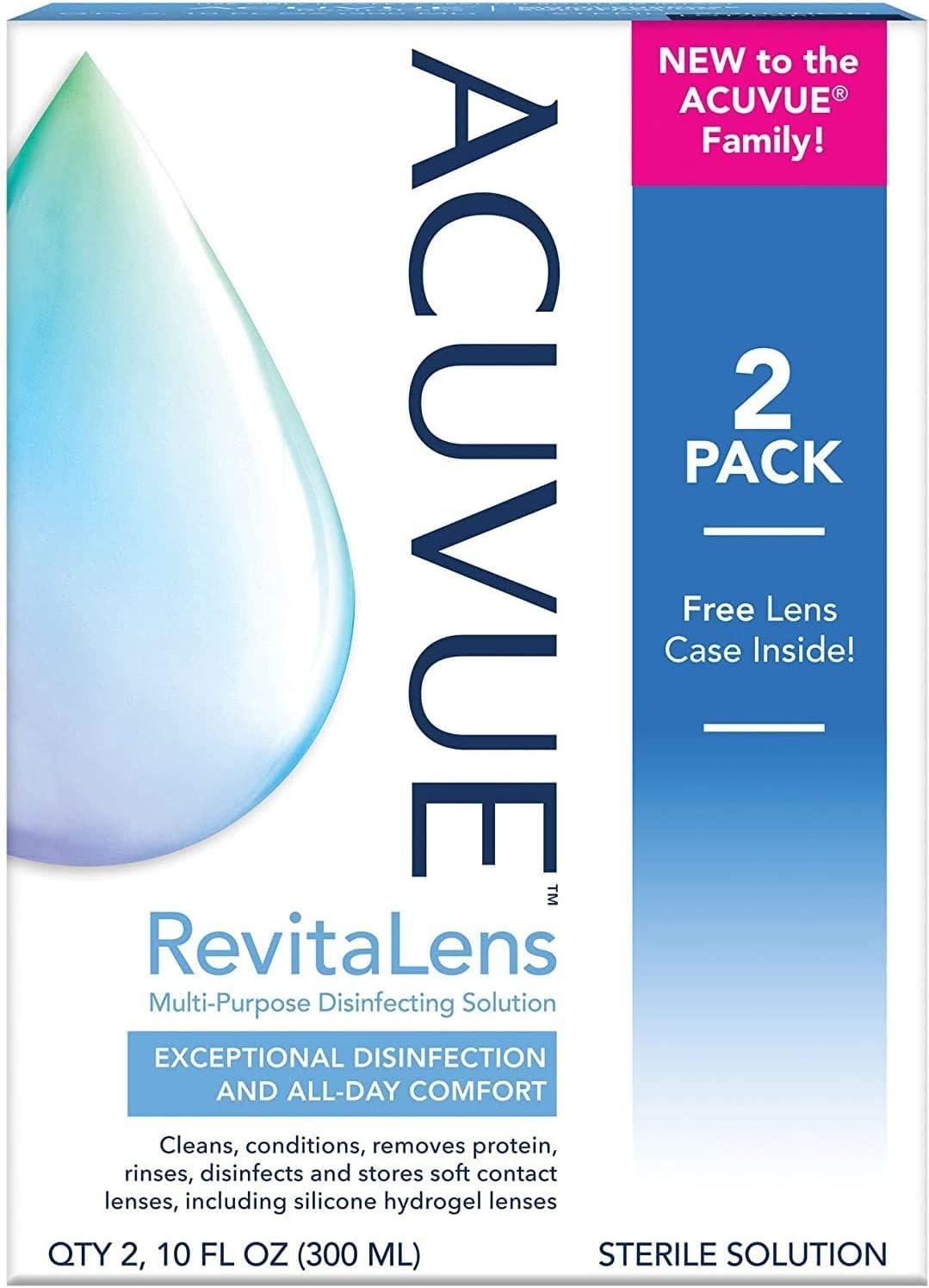ACUVUE RevitaLens Multi-Purpose Disinfecting Solution 2 oz - Pack of 2 ...