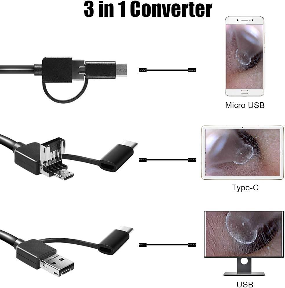 3-in-1 USB Earwax Removal Tool with HD Camera and LED Light - Ear ...