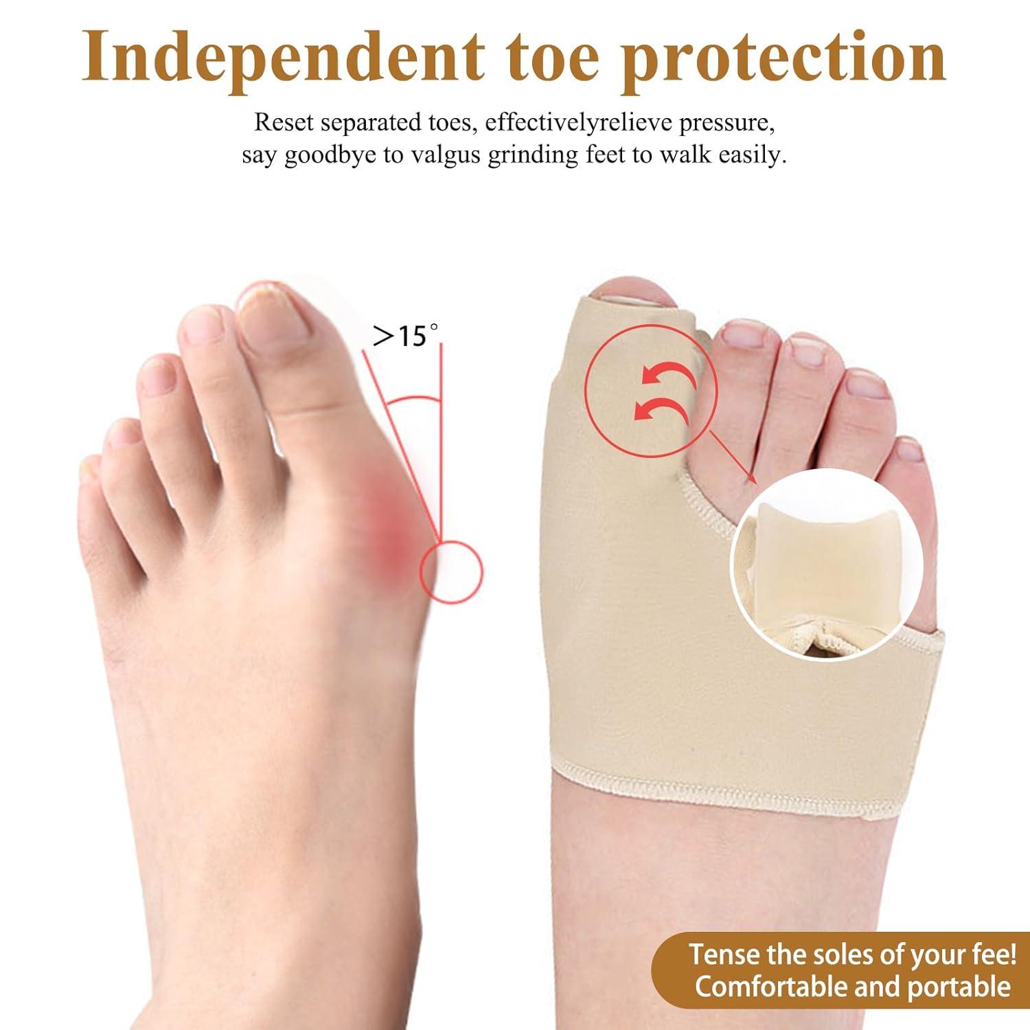 Hallux Valgus Correction Bandage | Silicone Shock Absorber & Toe Splint ...