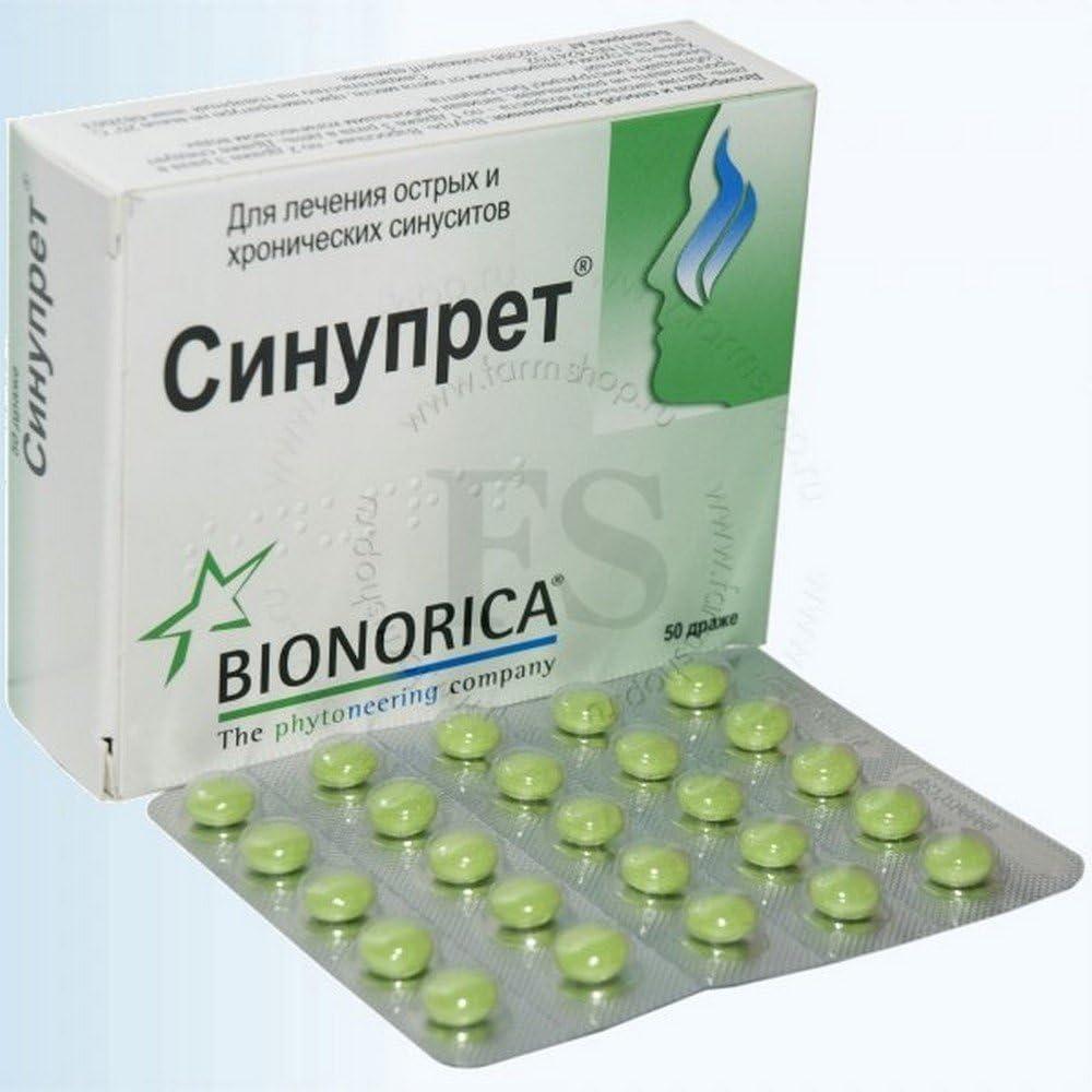 Sinupret by Bionorica - Sinus & Immune Support - 50 Tabs