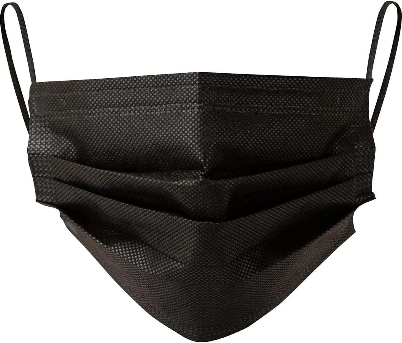 500-Pack Liberty Masks | Made in USA | Black 3-Ply Disposable Face ...