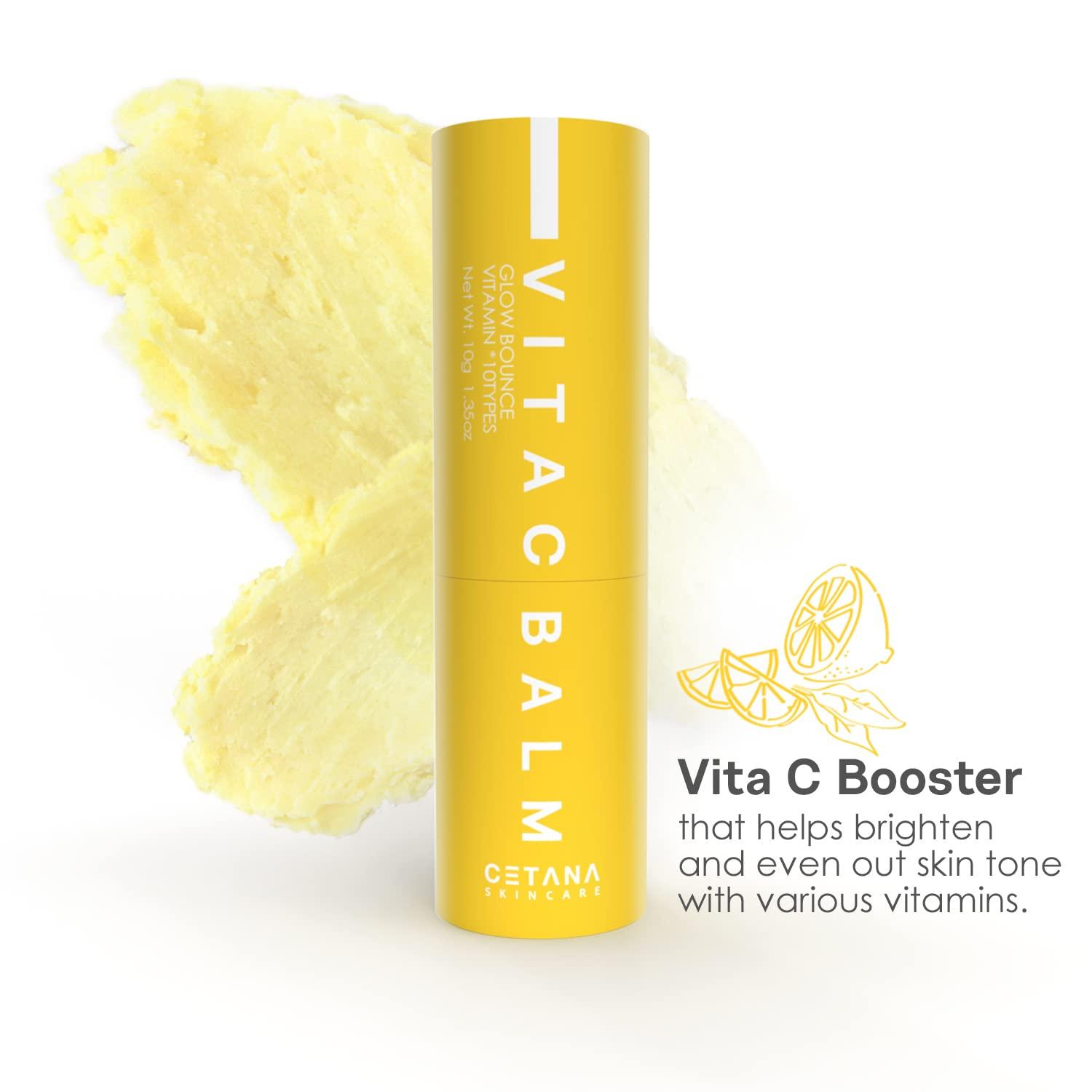CETANA Vitamin C Brightening Balm Stick for Face, Neck, and Lips - Dark ...