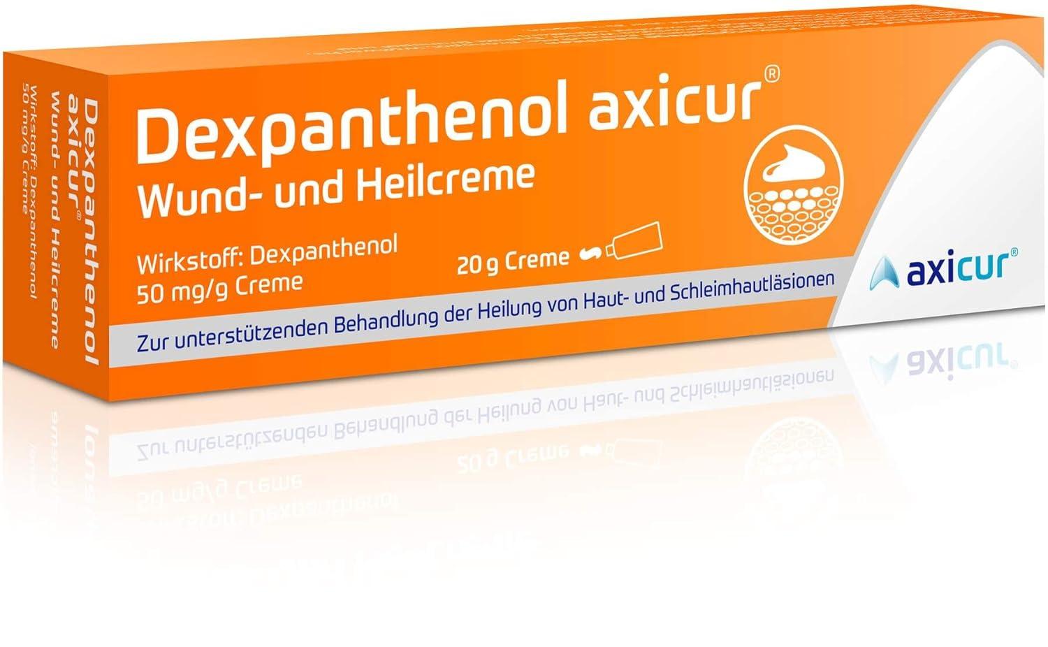 Dexpanthenol axicur Wound and Healing Cream for Dry Mucous and Cracked ...