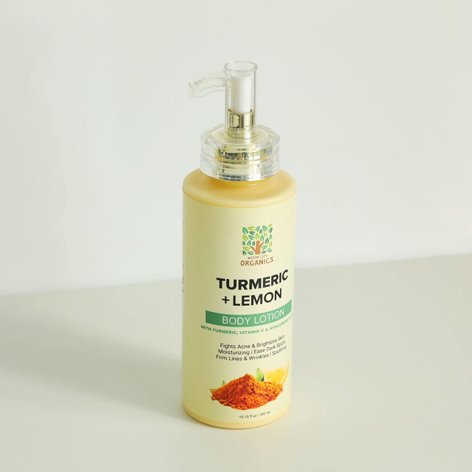 Turmeric Lemon Body Lotion | Brightening & Firming Cream | Non-Staining ...