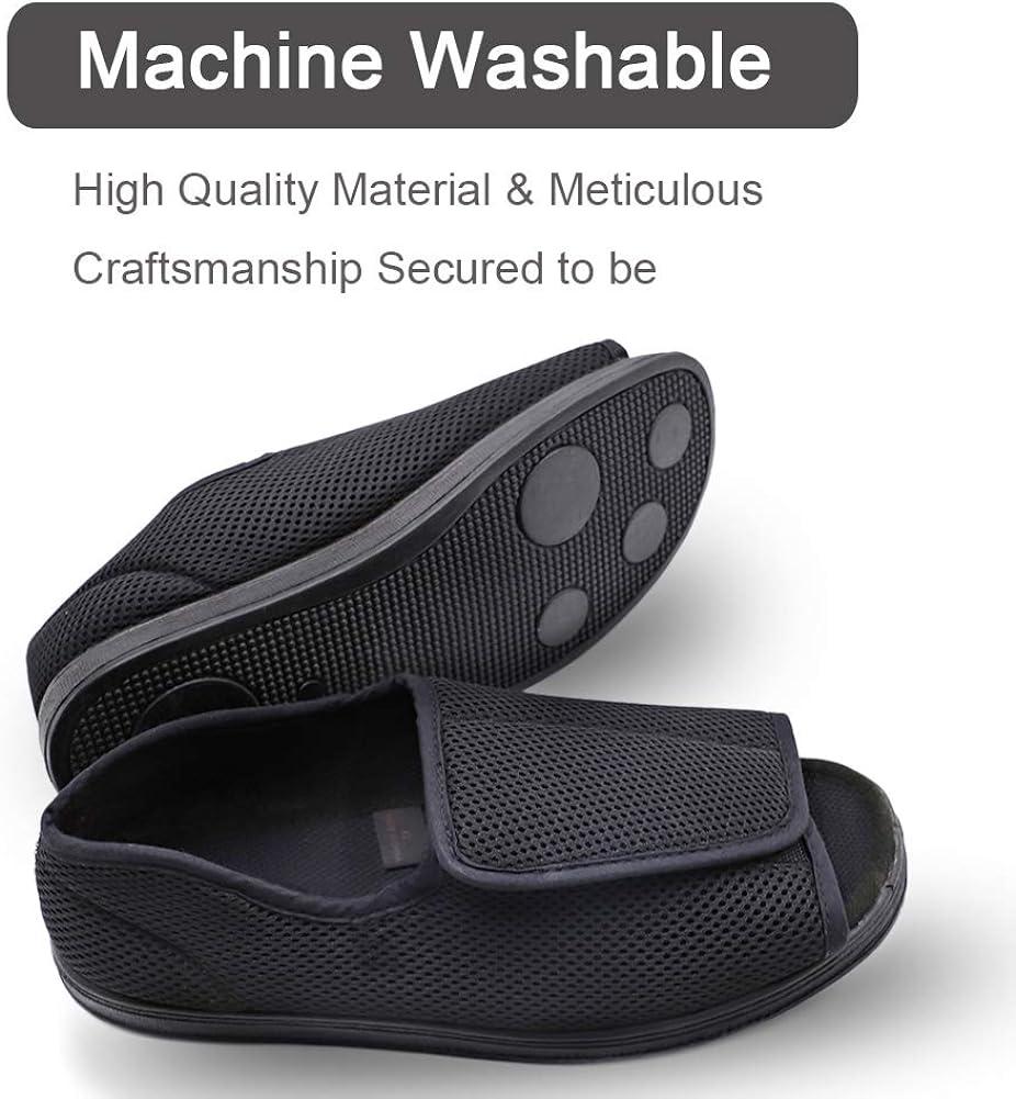 MEJORMEN Men's Diabetic Shoes Swollen Feet Slippers - Adjustable ...