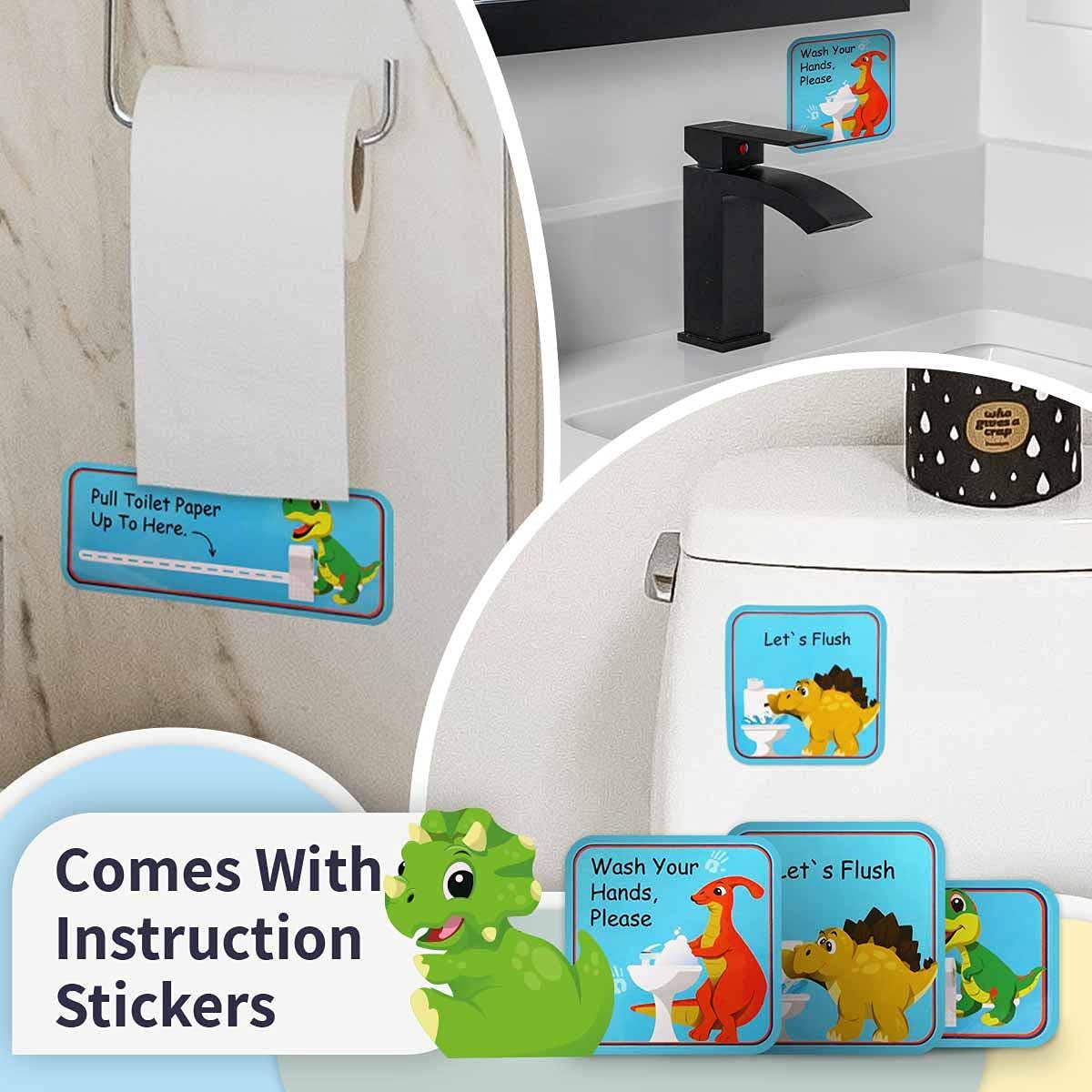 Potty-Training-Chart-with-35 Reusable Magnetic-Stickers. A Dinosaur ...