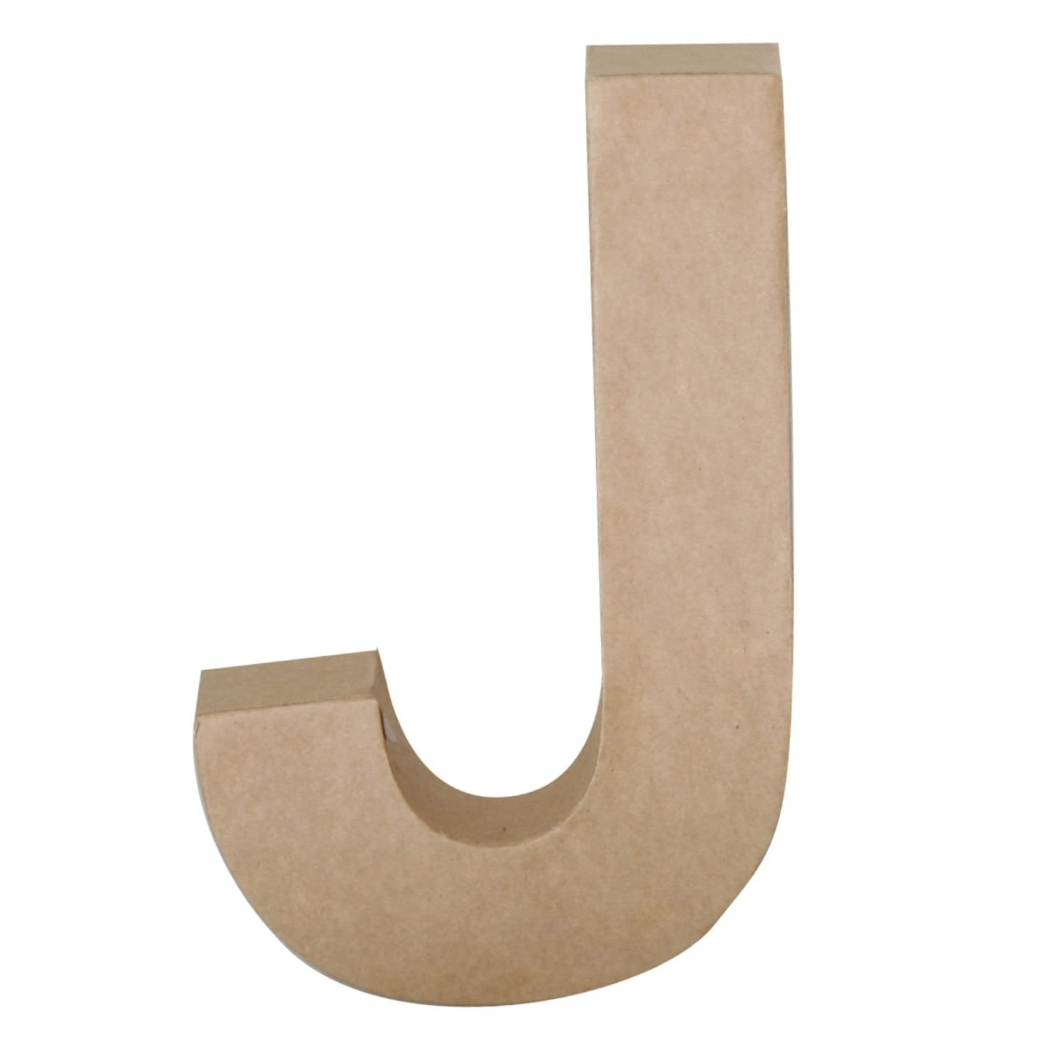 Papier Mache Letter J - 7 Brown Decorative Paper Mache Art | Buy Now ...