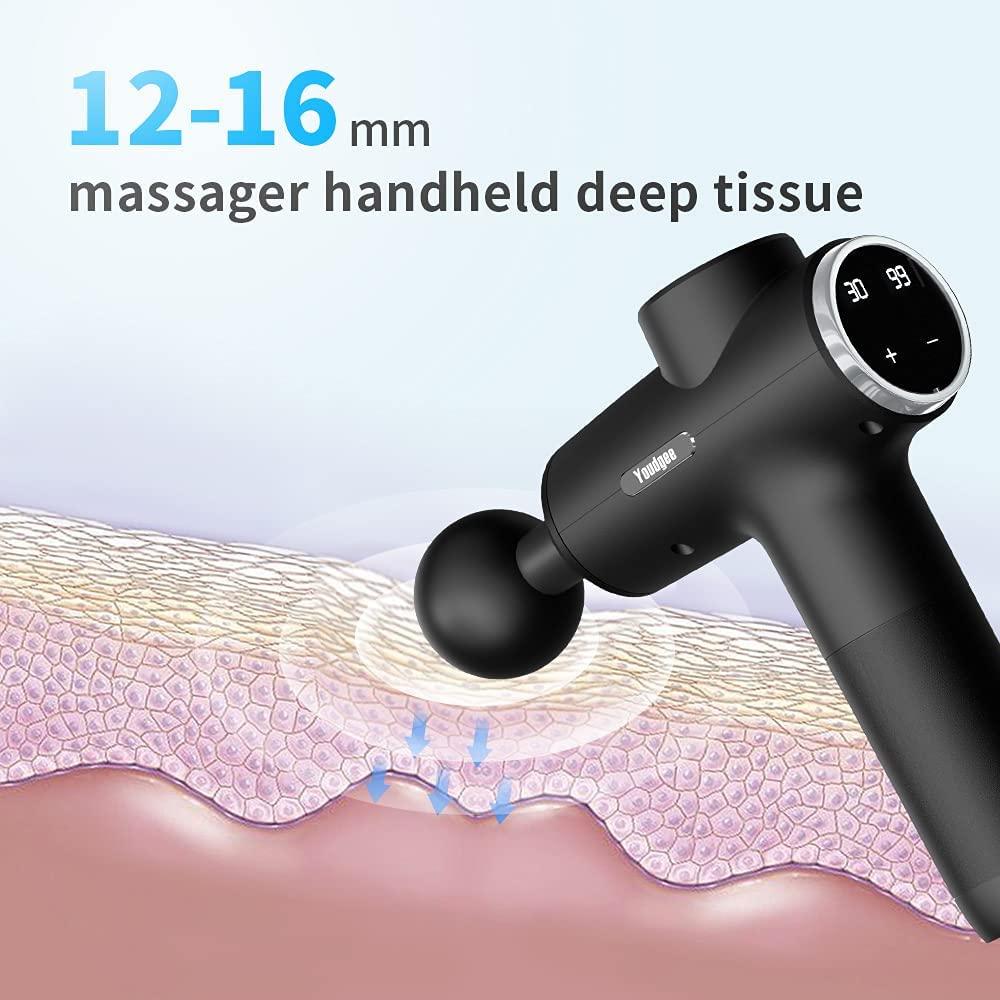 Youdgee Deep Tissue Massage Gun for Pain Relief - 30 Speed Levels ...