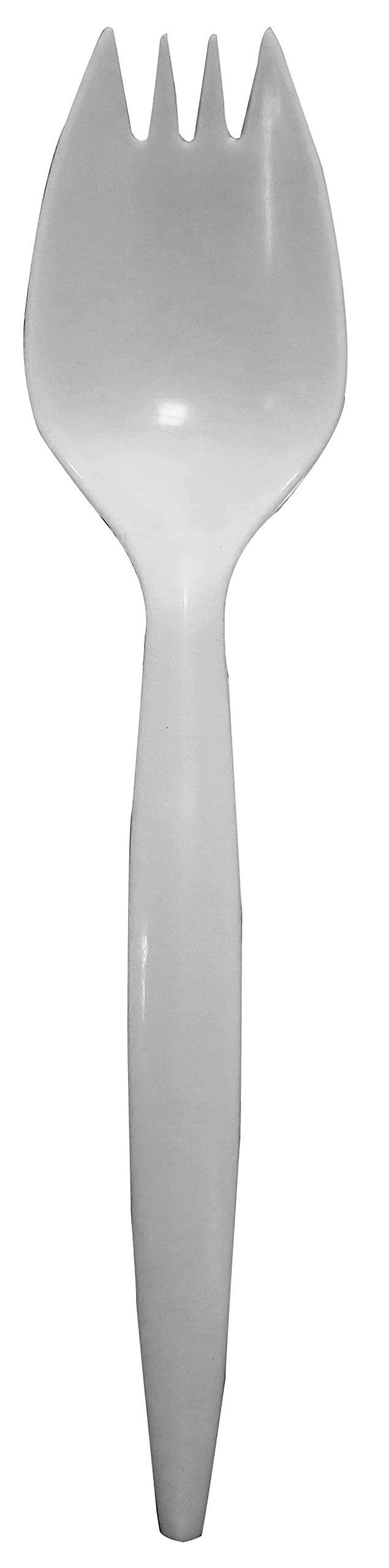 Crystalware SPKPPWP1000 Disposable Medium Weight PP Plastic Sporks ...