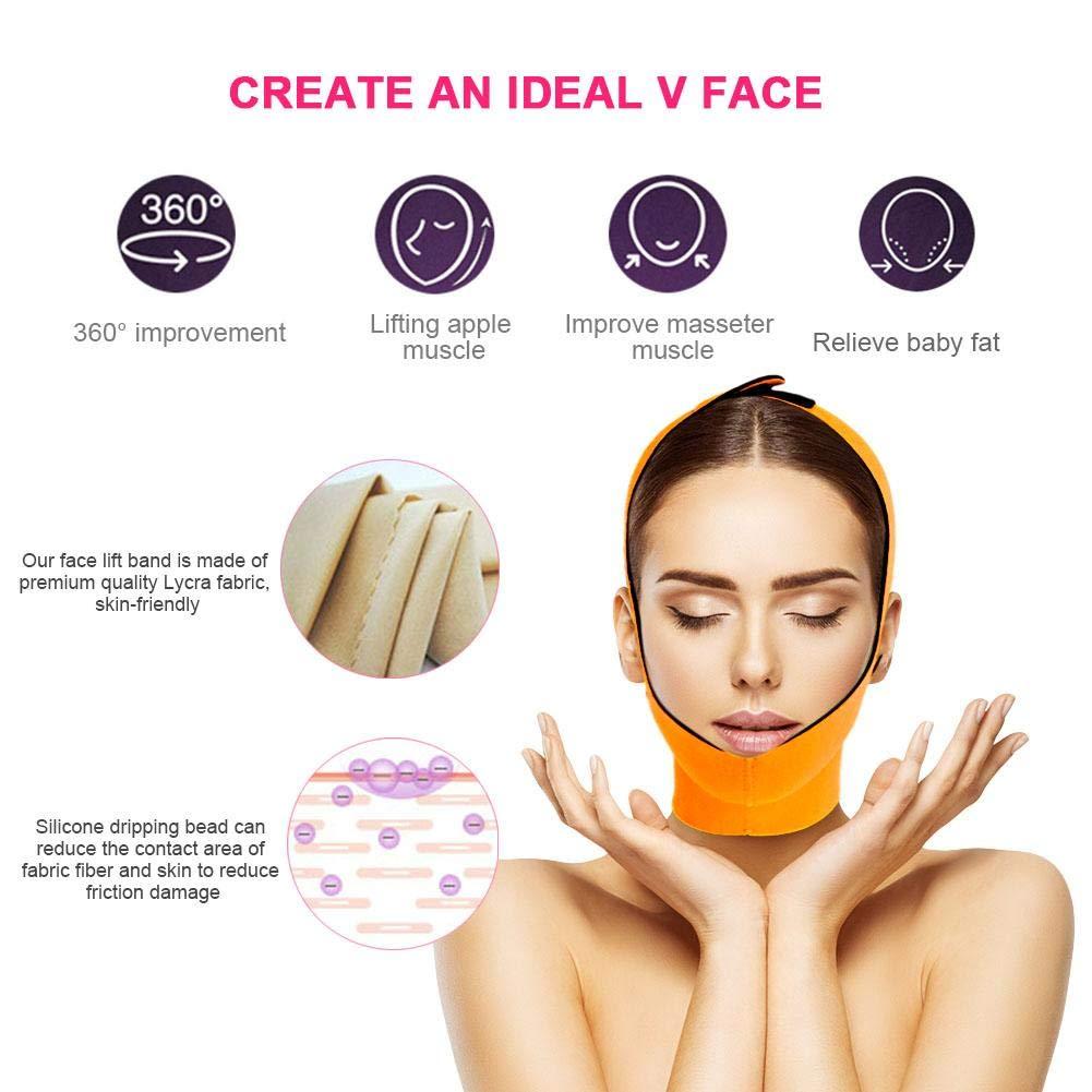 Face Slimming Belt | V-Shape Lift Up Band | Double Chin Reduction ...