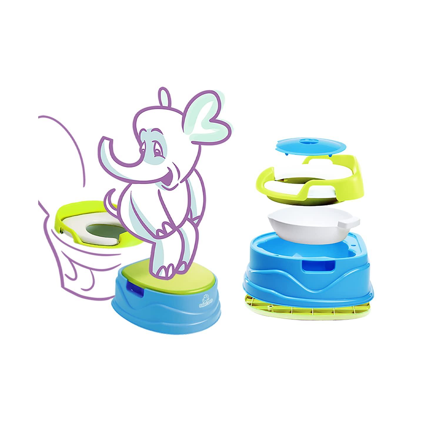 Babyloo Bambino Potty 3-in-1 Children's Toilet Training Seat - Blue, 6 ...