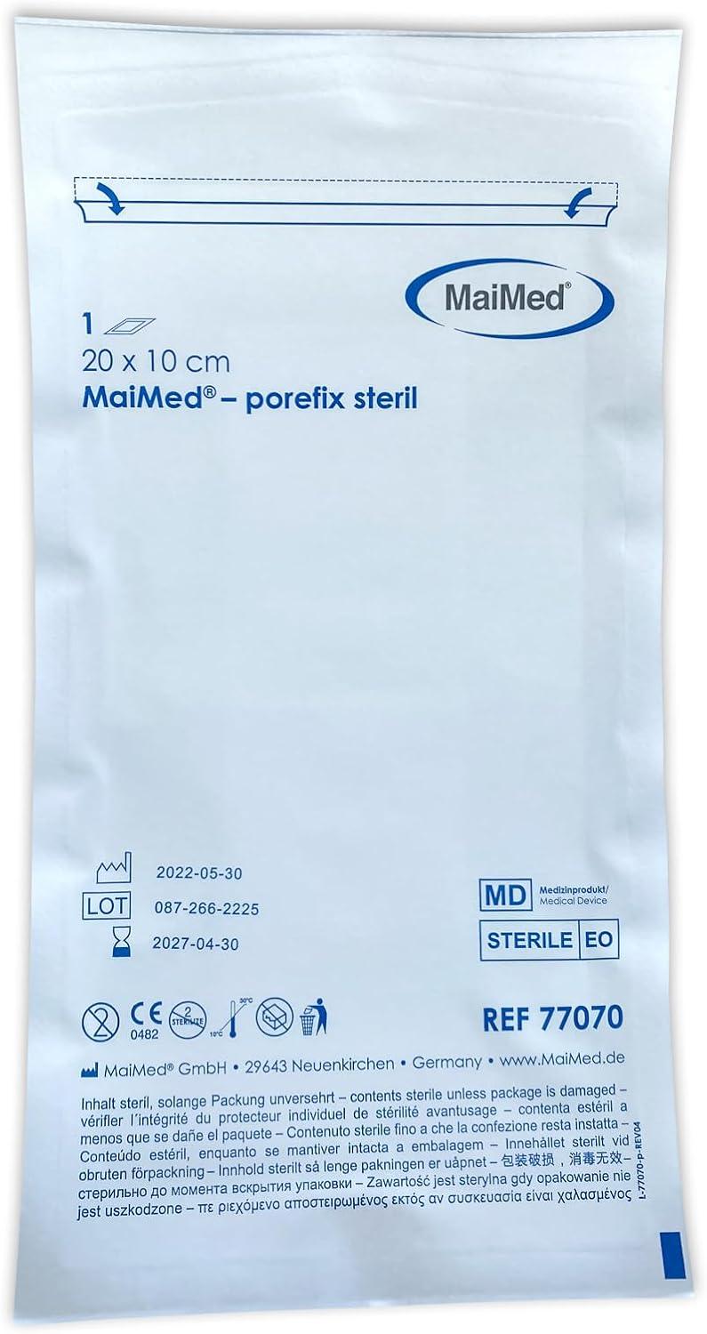 Buy Large Sterile Wound Plaster 20x10 cm - Latex-Free Dressing 25 ...