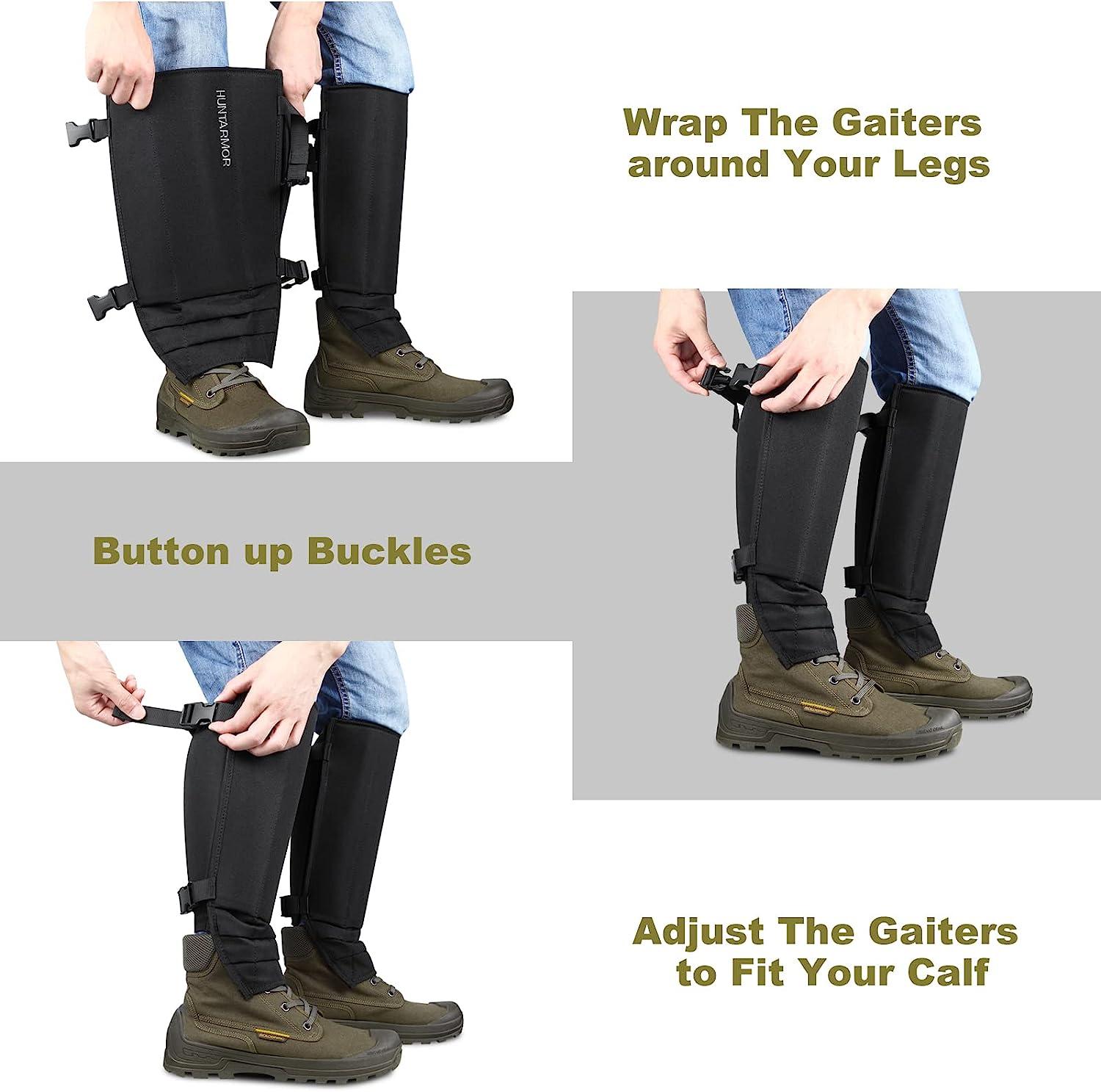 HUNTARMOR EVA Shin Guards Snake Gaiters: Semi Hard Protective EVA Resin ...