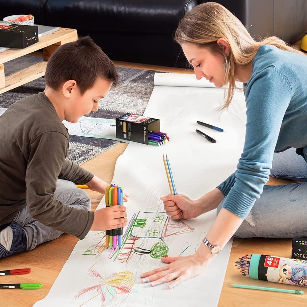 White Drawing Paper Roll - 20 m Art Paper Roll (44CM X 20M) Painting ...