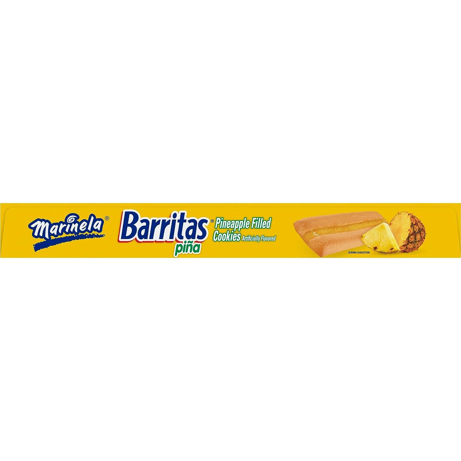 Marinela Barritas Pia Pineapple Soft Filled Cookie Bar - 8 Pack