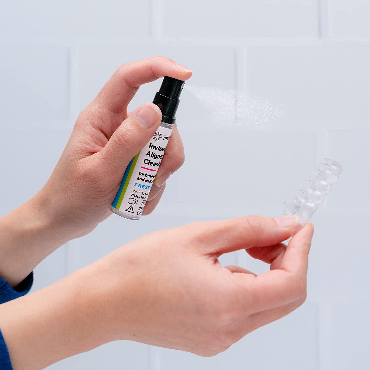 Invisalign Aligner Cleaning Spray 10ml - Retainer Cleaner for Clear ...