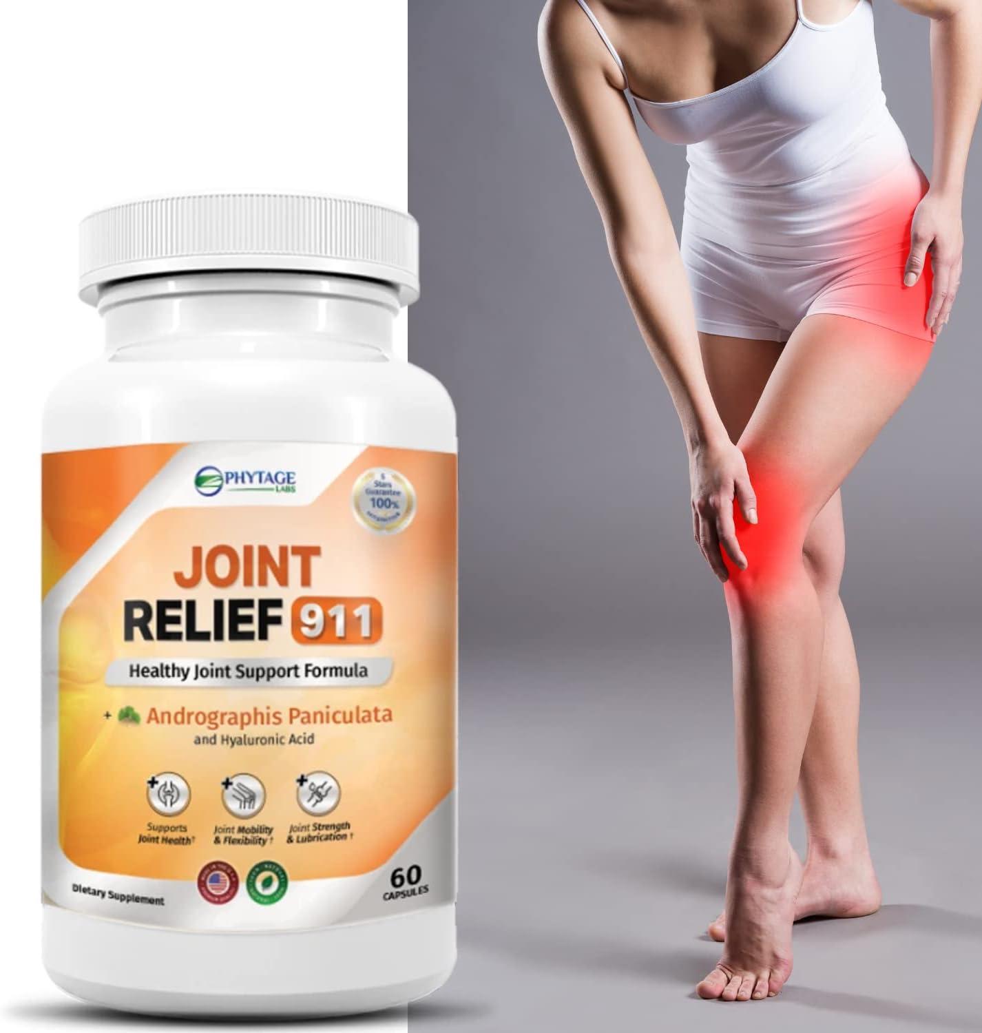 Phytage Labs Joint Relief 911 Natural Supplement - Helps Maintain ...