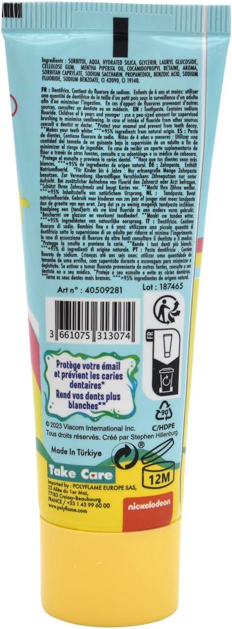 Spongebob Take Care Mint Toothpaste (50 ml) - Kids Whitening Toothpaste ...