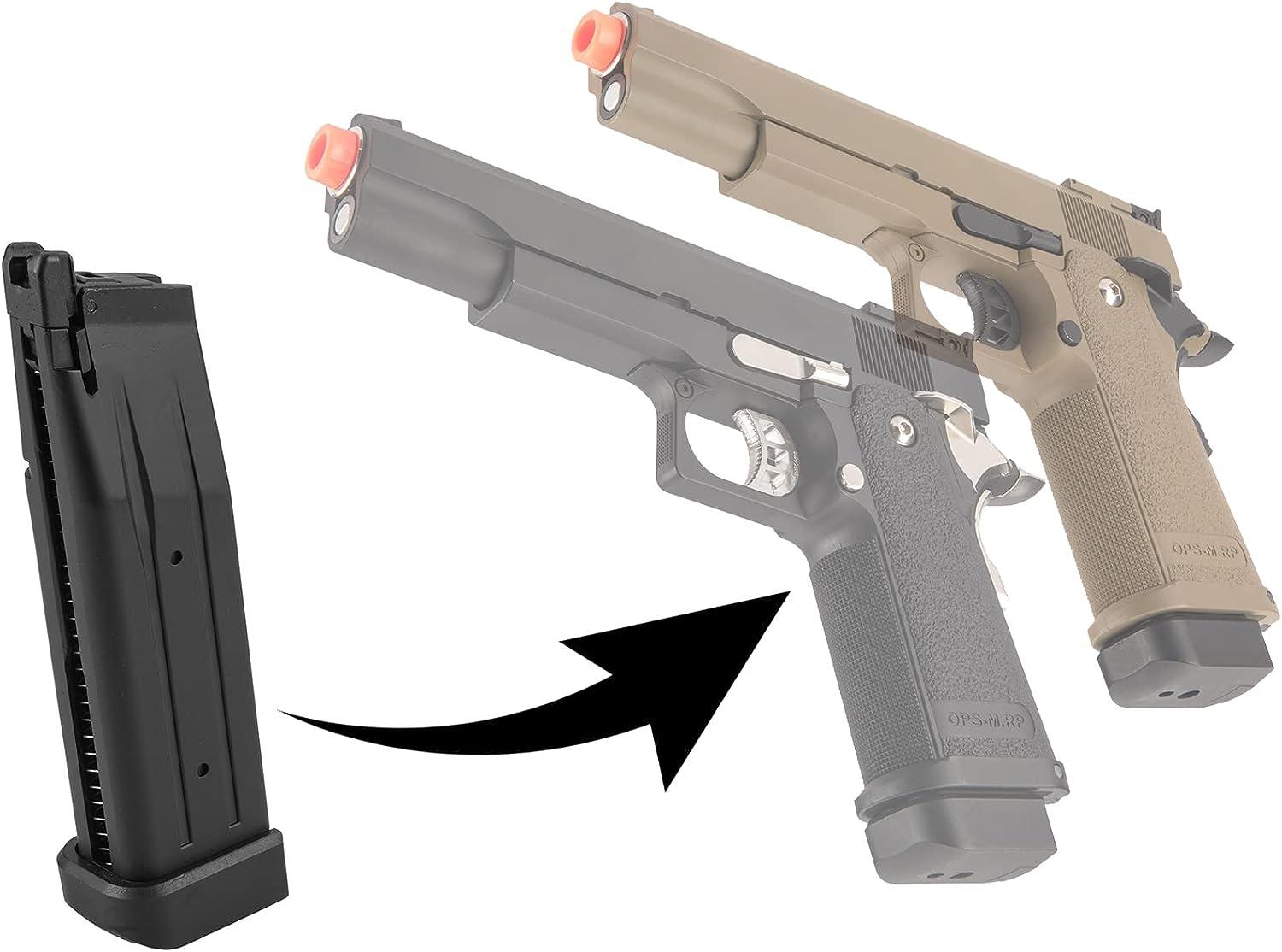 Lancer Tactical x Golden Eagle 30 Round Airsoft Green Gas Magazine for ...