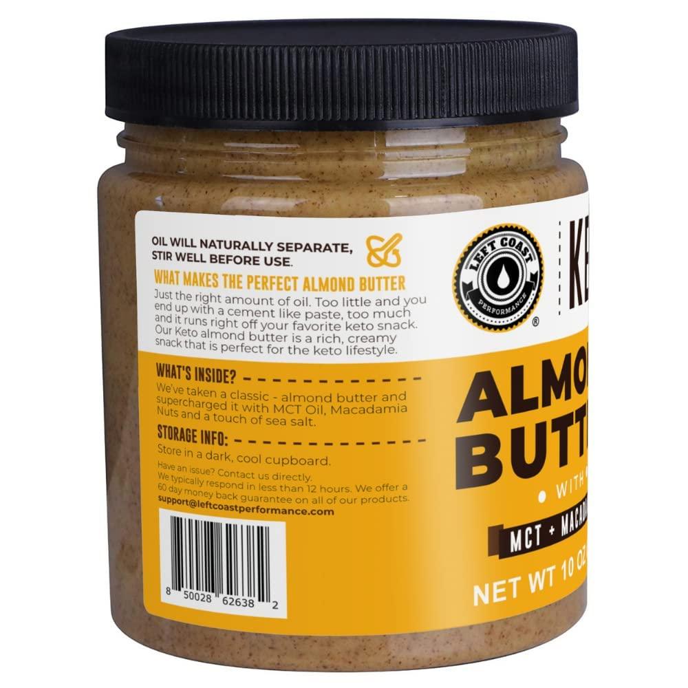 Keto Almond Butter with MCT Oil & Macadamia Nuts | No Sugar Added Low ...