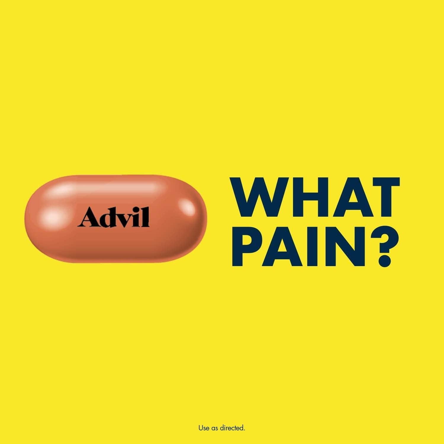 Advil Coated Ibuprofen 200mg Caplets- 24 Count Pack- Pain Reliever and ...