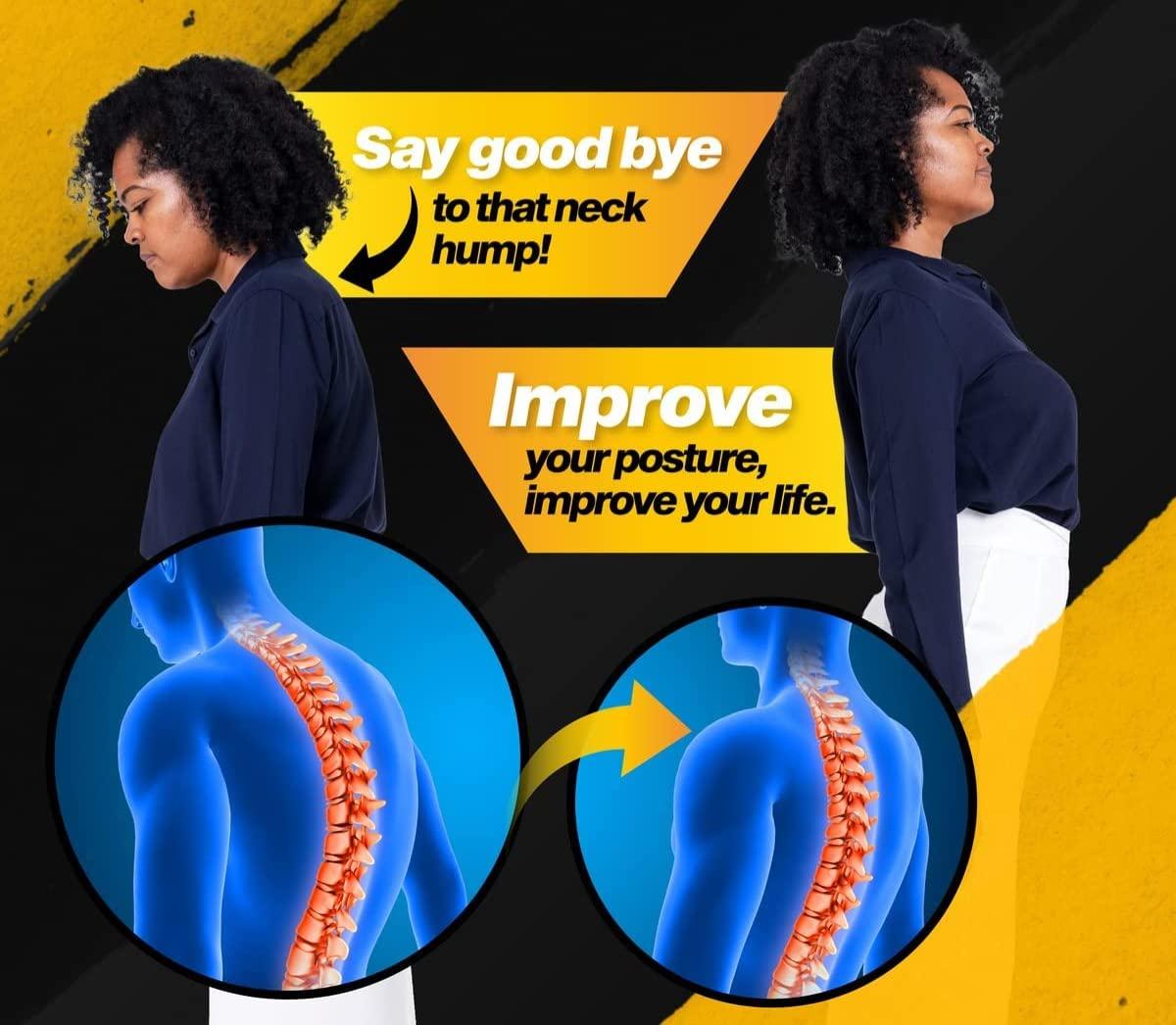 Mount Tech Posture Corrector for Men and Women - Adjustable Upper Back ...