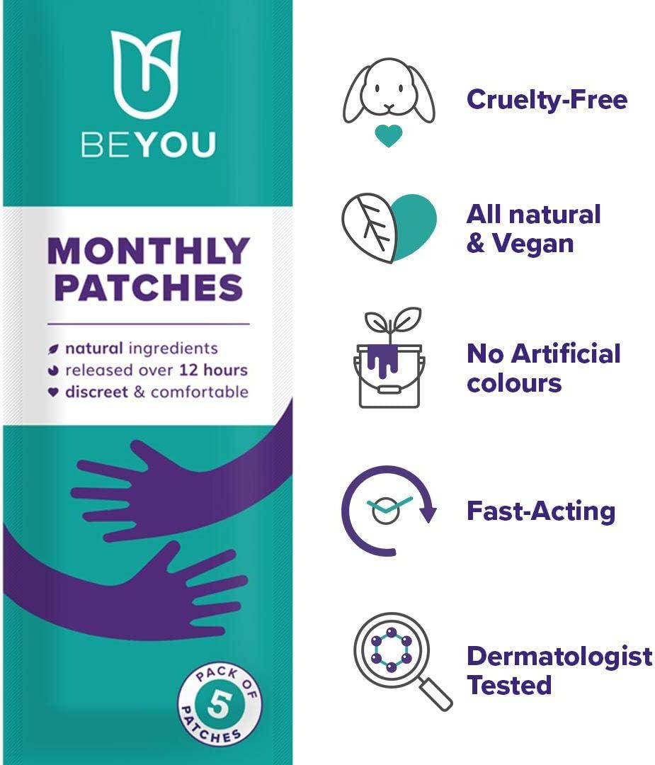 BeYou Natural Period Pain Relief Patches (Pack of 5) Natural Cooling ...