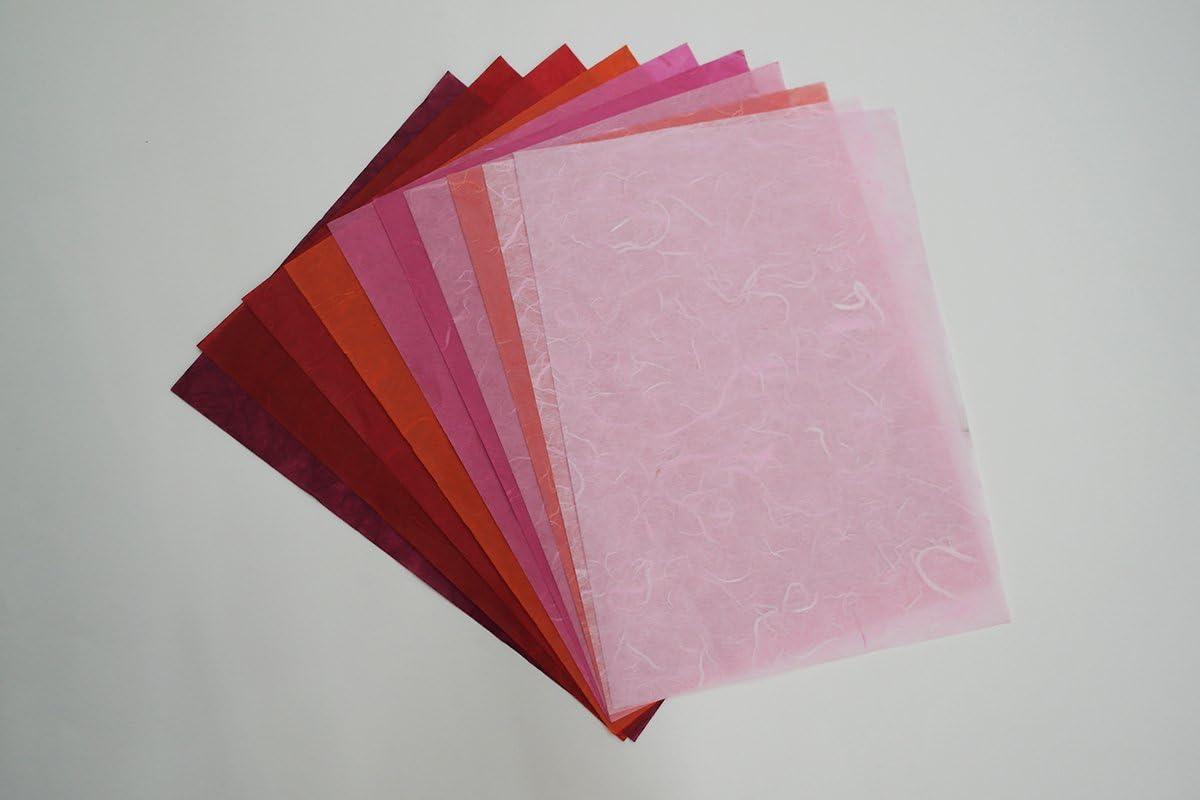 Mulberry Paper Stock 65 Handmade Tissue Sheets 8.5x11 for Origami ...