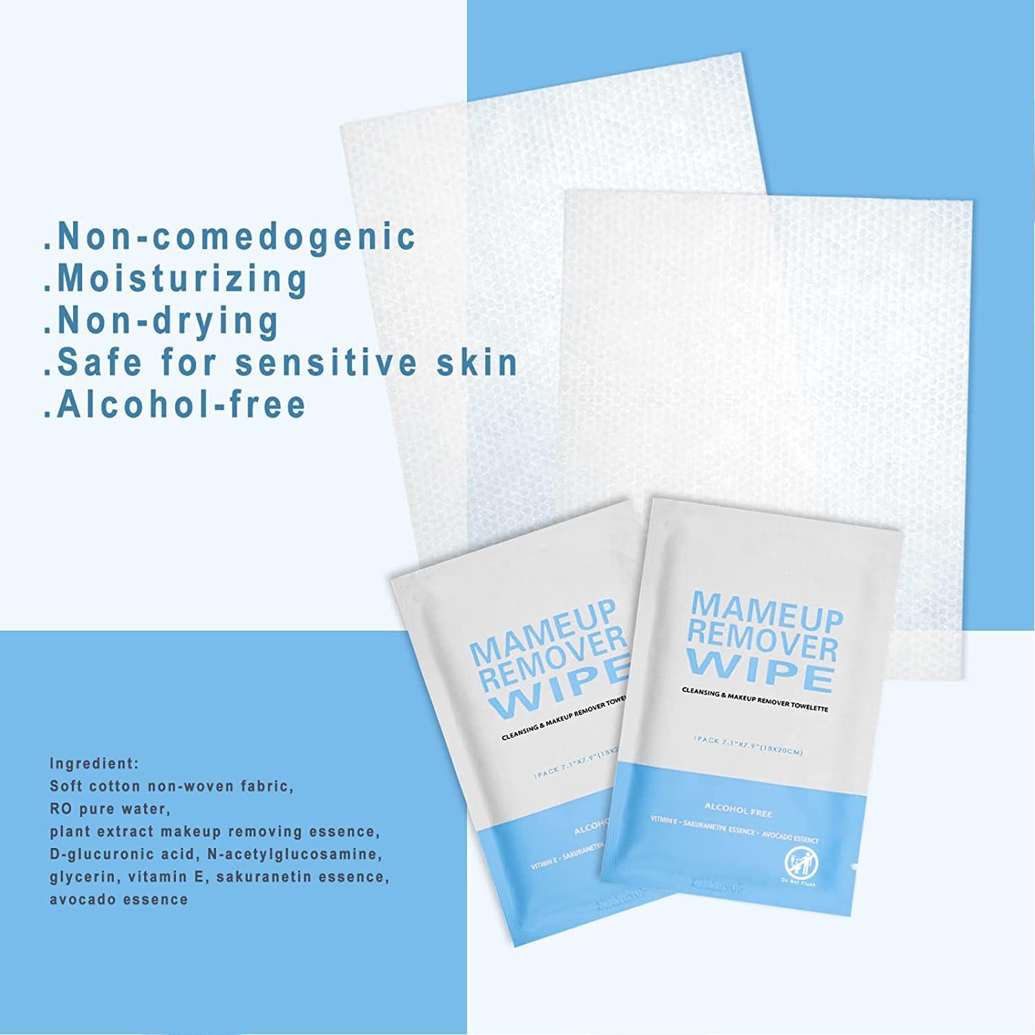 100 Pack Individually Wrapped Makeup Remover Wipes - Bulk Face ...