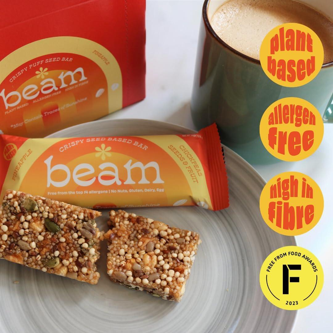 Beam Pineapple Crispy Seed Bar | Nut-Free, Gluten-Free, Dairy-Free ...