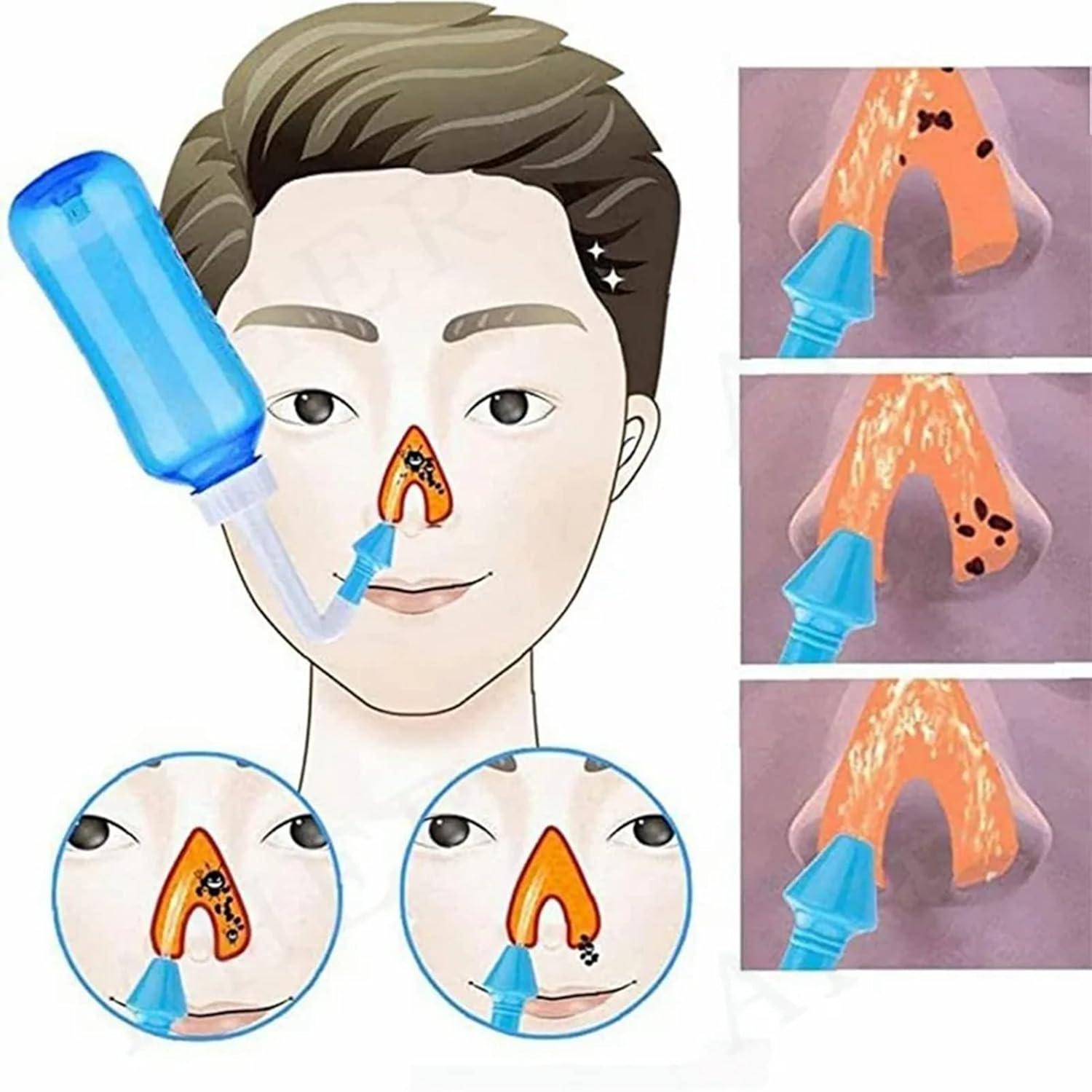 300ml Nose Rinse Bottle Food Nasal Wash Cleaner Nasal Flush Bottle for ...