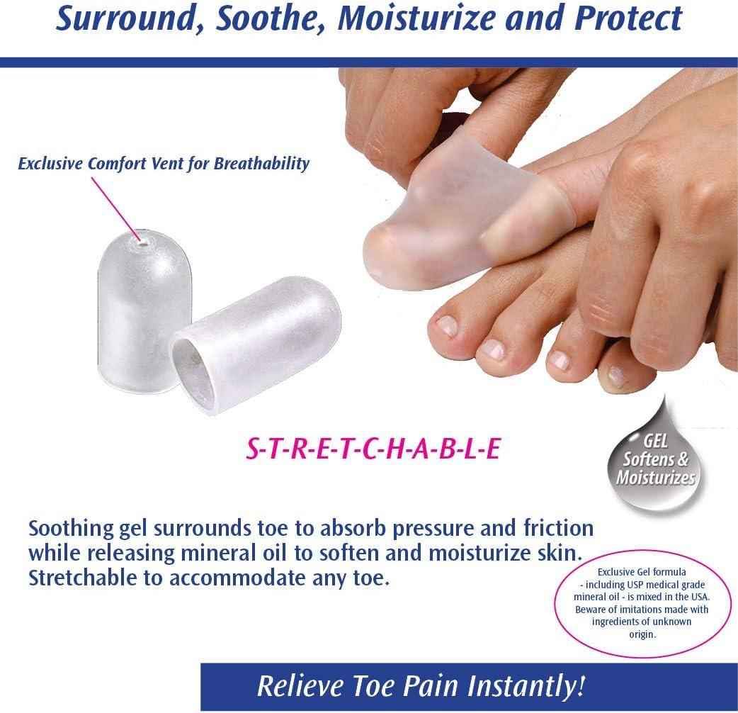 Pedifix Visco-Gel Toe Cap Large - Protective Toe Sleeve for Pain Relief ...